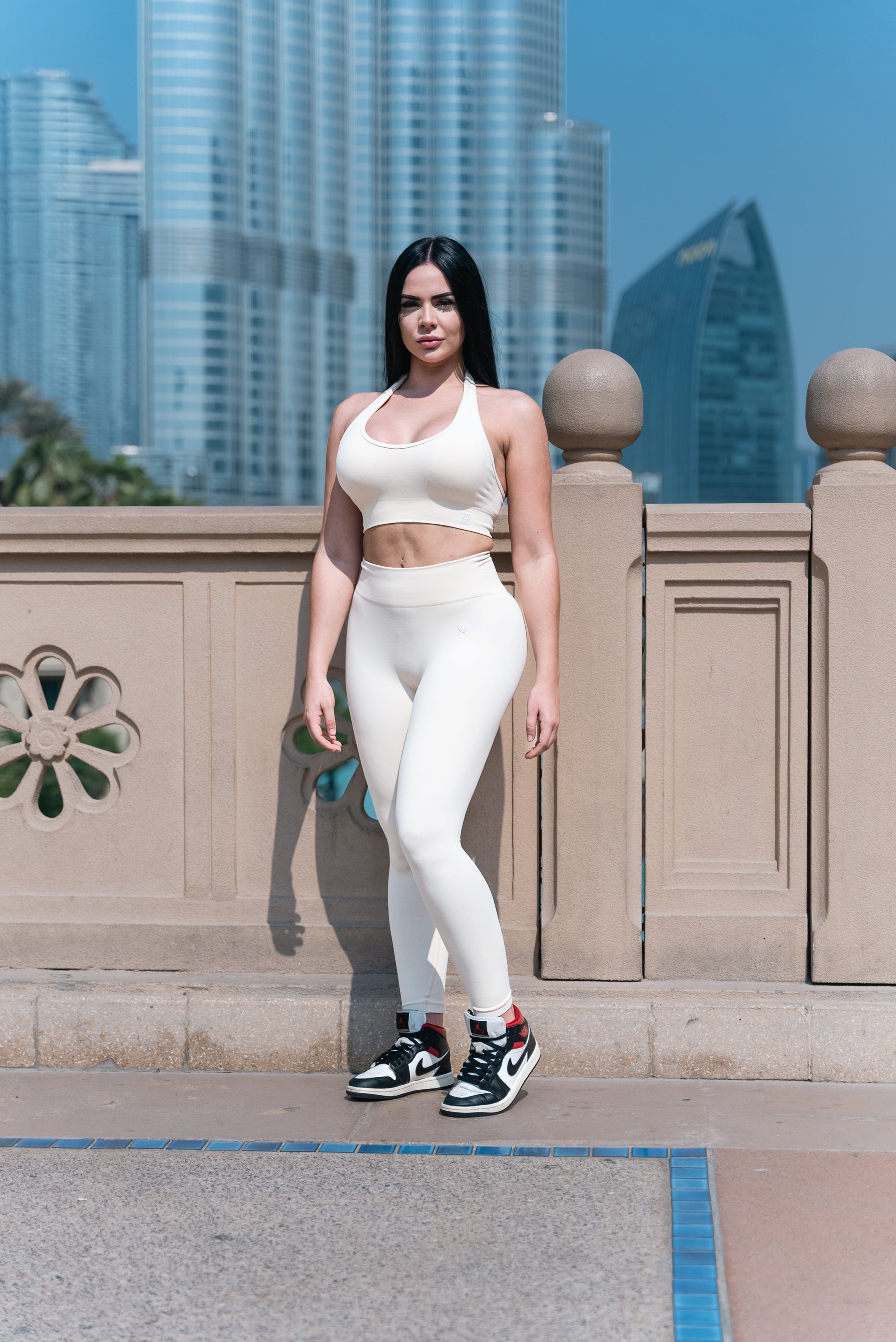 HUMBLE FLEX Baddie Beige Motion Sports Leggings