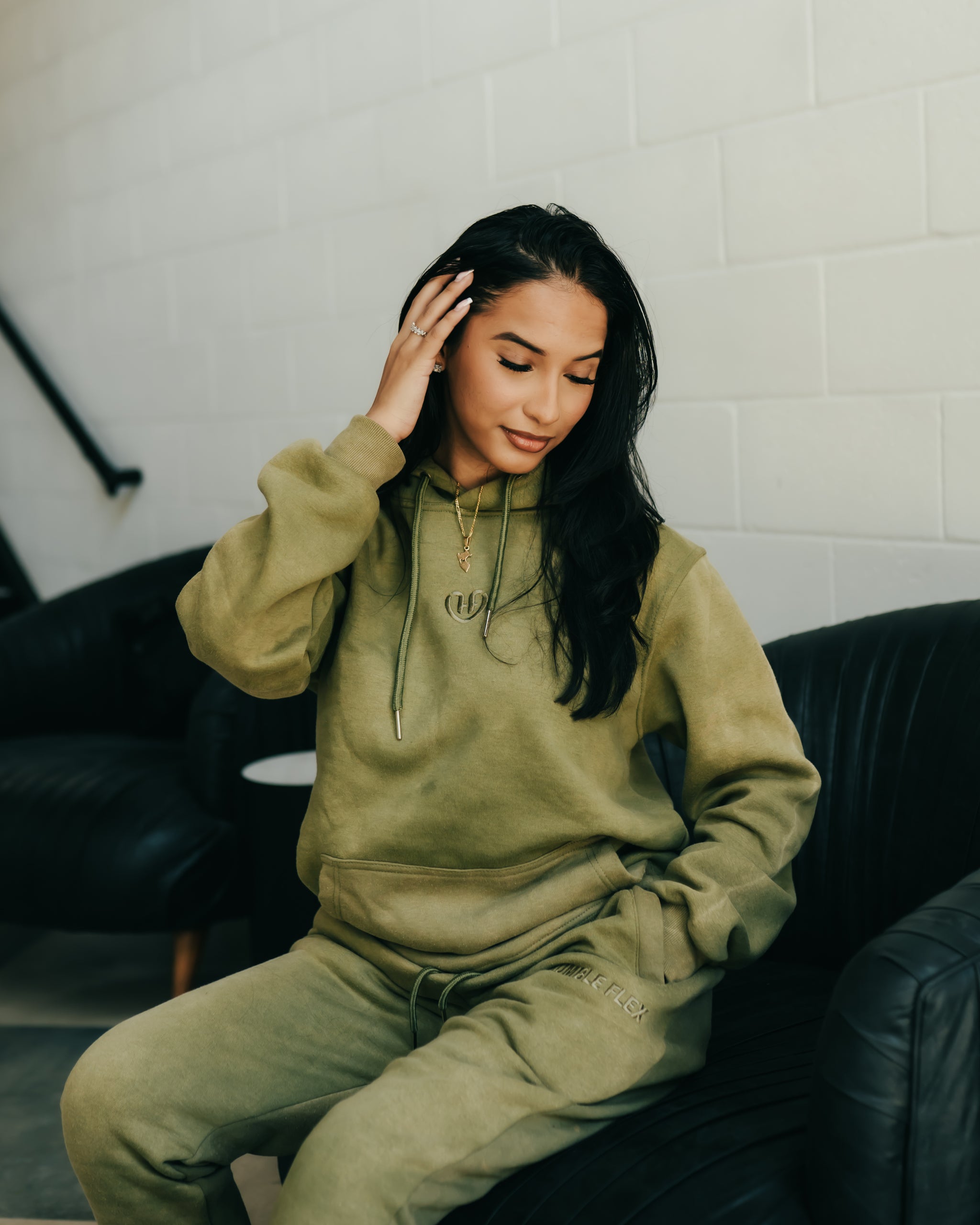 HUMBLE FLEX SOLDIER GREEN HOODIE